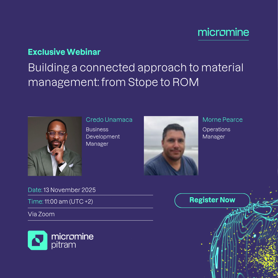 Micromine Pitram Material Management Webinar