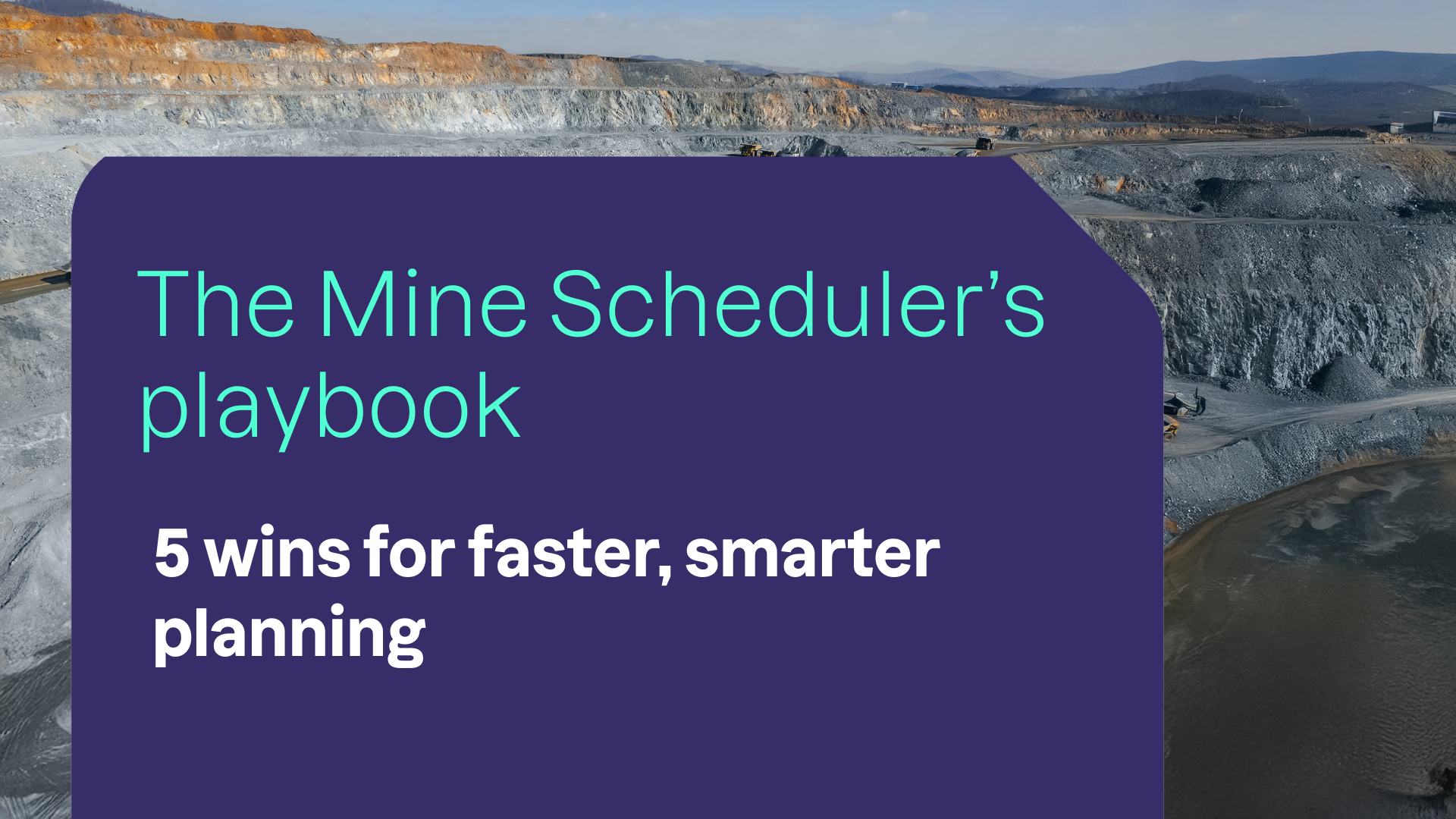 Smarter Mine Schedules Start with Micromine Spry
